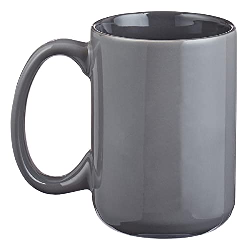 Christian Art Gifts Men's Coffee Cup w/Scripture, Be Strong & Courageous, Gray, 14oz