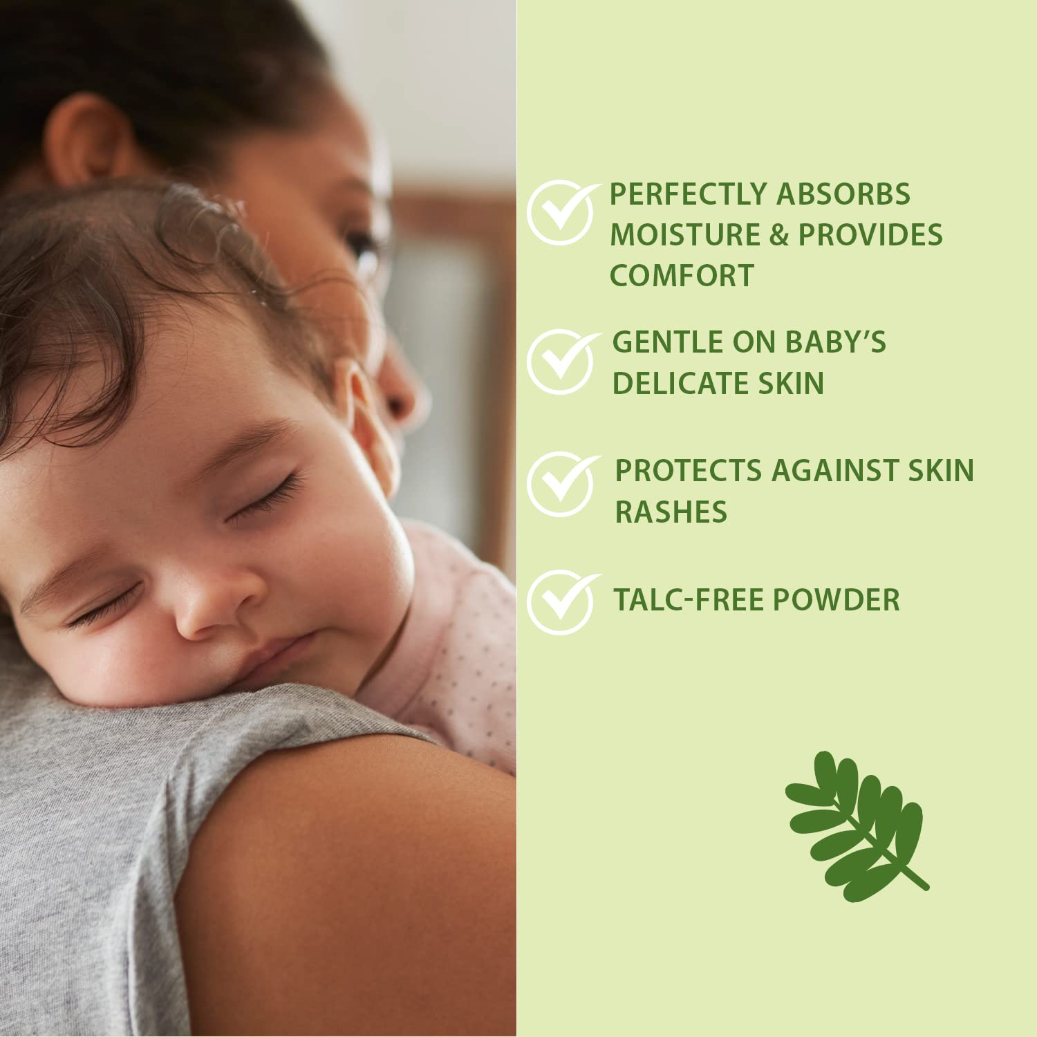 WBM Care Baby Powder Talc Free, specifically Designed for Baby's Delicate Skin, Unscented Baby Powder-140g