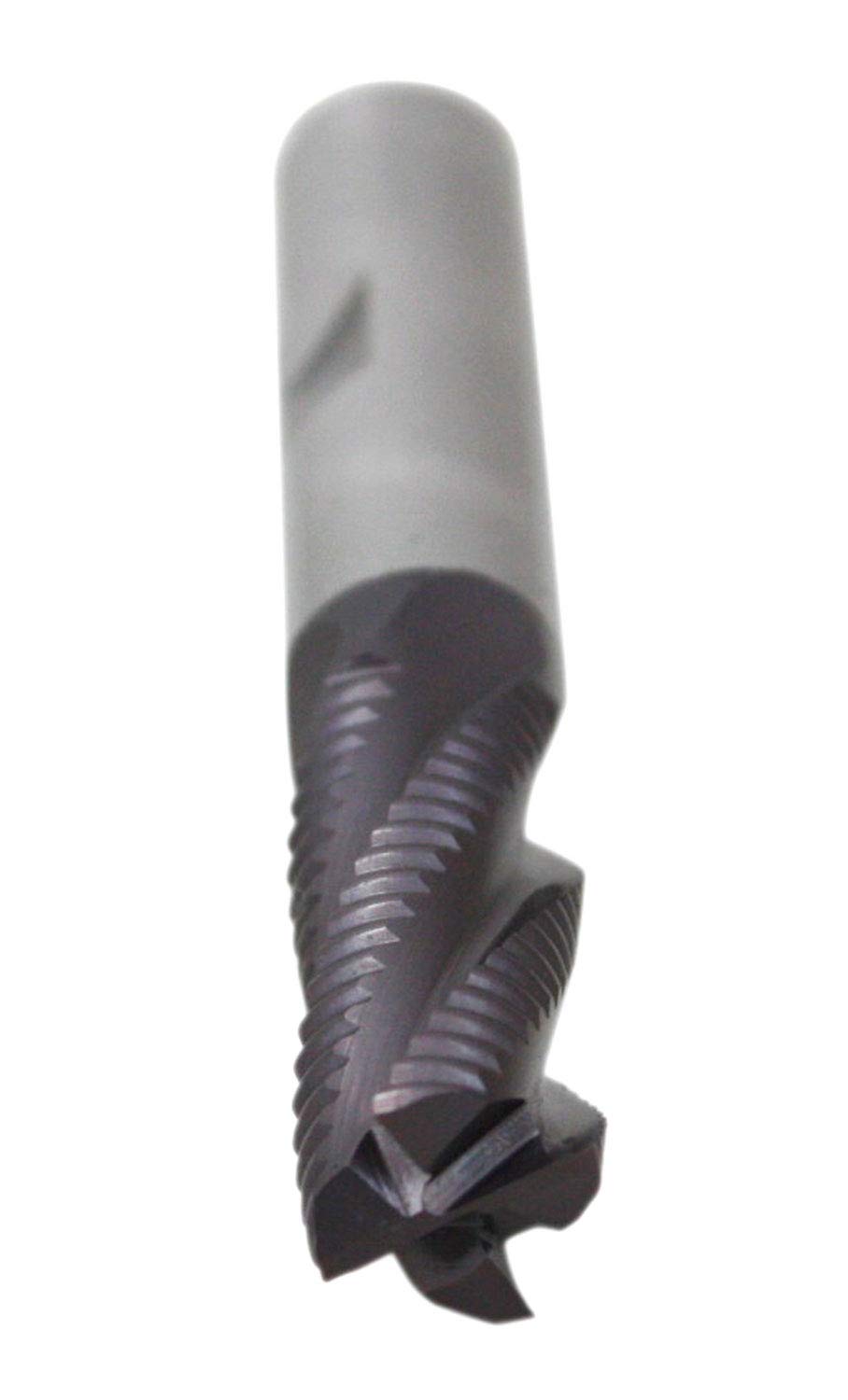Accusize Industrial Tools Stadard Tooth M42 8% Cobalt Tialn Roughing End Mill, 1/2'' by 1/2'' by 1-1/4'' Flt Length, 1102-0012