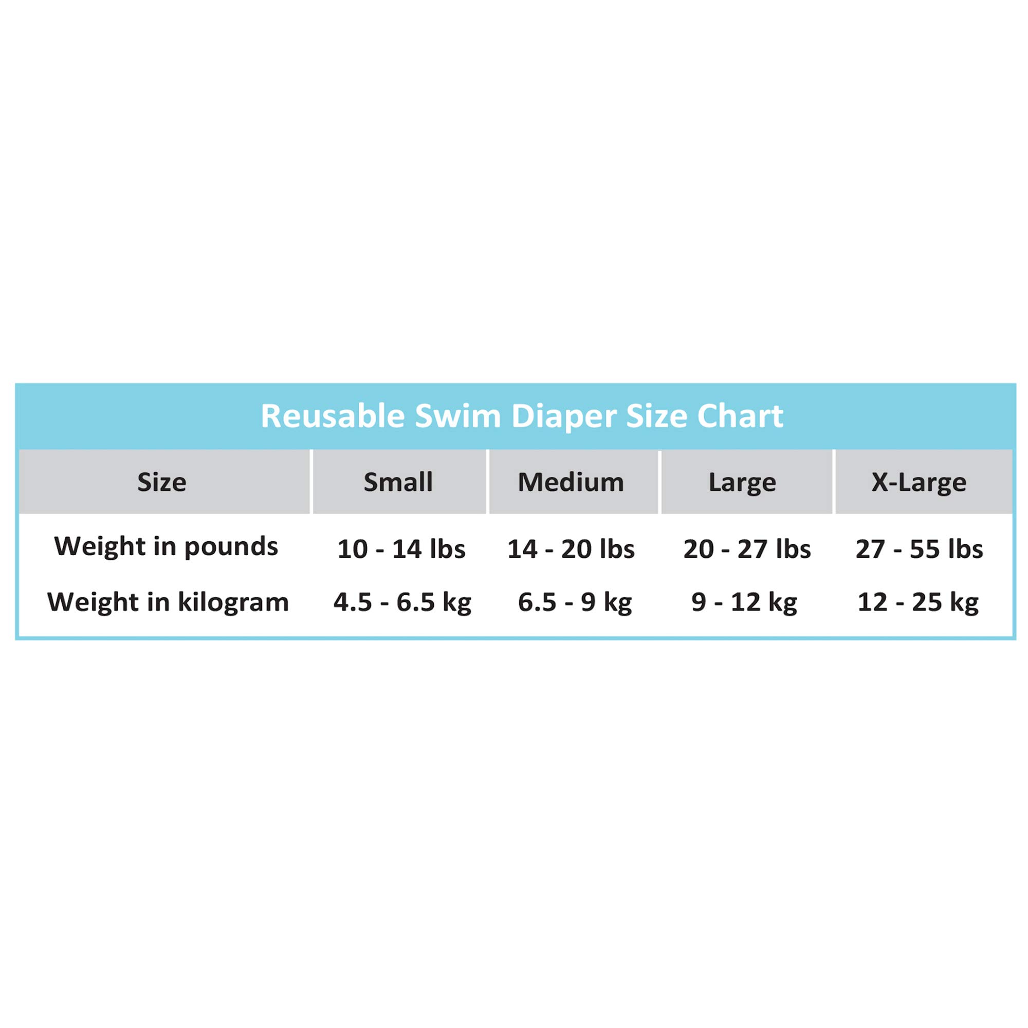 Charlie Banana Baby Reusable and Washable Swim Diaper for Boys or Girls, Cactus Azul, Large
