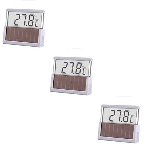 3pcs Abs Thermometer Small Thermometer Digital Aquarium Aquarium Temperature Aquarium Thermometer Dog Birthday Hat Water Temperature Meter White High Precision Water Thermometer