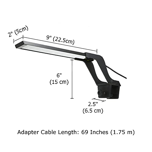 Jor Extendable Bracket Aquarium Light, 2 Light Mode Switches to Illuminate Tank Day & Night, Low Energy Consumption and Long-Term Usage, 1 Piece