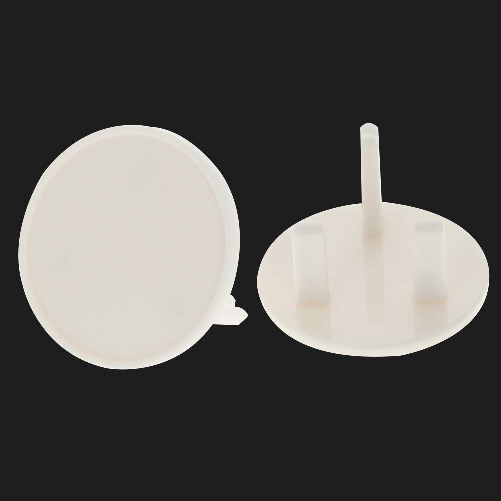 Fielect Outlet Plugs Covers Childproof Outlet Covers Protectors Electric Socket Cover Electrical Protector White 5Pcs