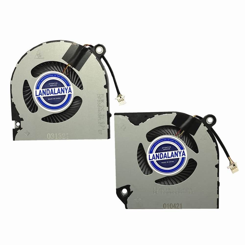 Landalanya Fan for Acer Nitro 5 Gaming AN515-54 AN515-54-5812/51M5/728C /5695/599H AN517-51 AN517-52 AN515-43 Acer Nitro 7 AN715-51 AN715-51-73BU /76LS/796C Aspire 7 A715-41G A715-42G A715-74G/75G fan