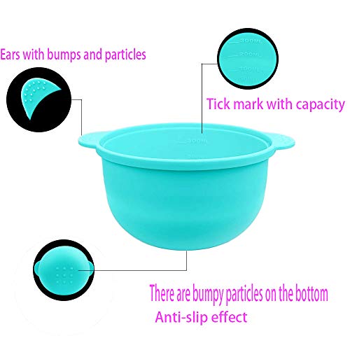 FIGHTART 2pcs Wax Pot Liner Replacement Bowls for Wax Warmer with 1pc Non-stick Silicone Waxing kit Spatulas Removable 14Oz 500CC