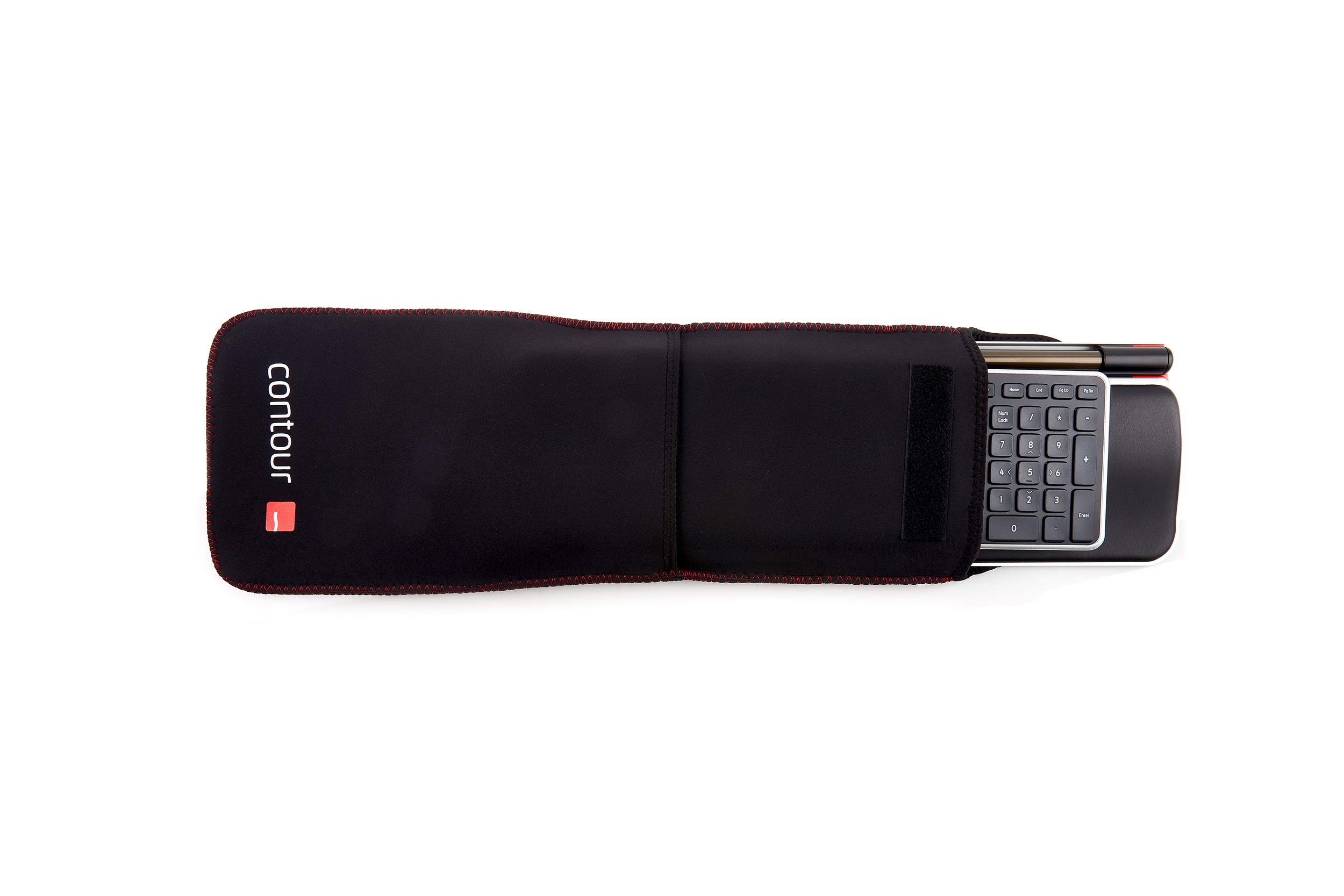 Contour Design Travel Kit Red - Ergonomic Computer Accessories for Mobile Work - Includes Laptop Stand, RollerMouse Red, Balance Keyboard, and Travel Sleeve