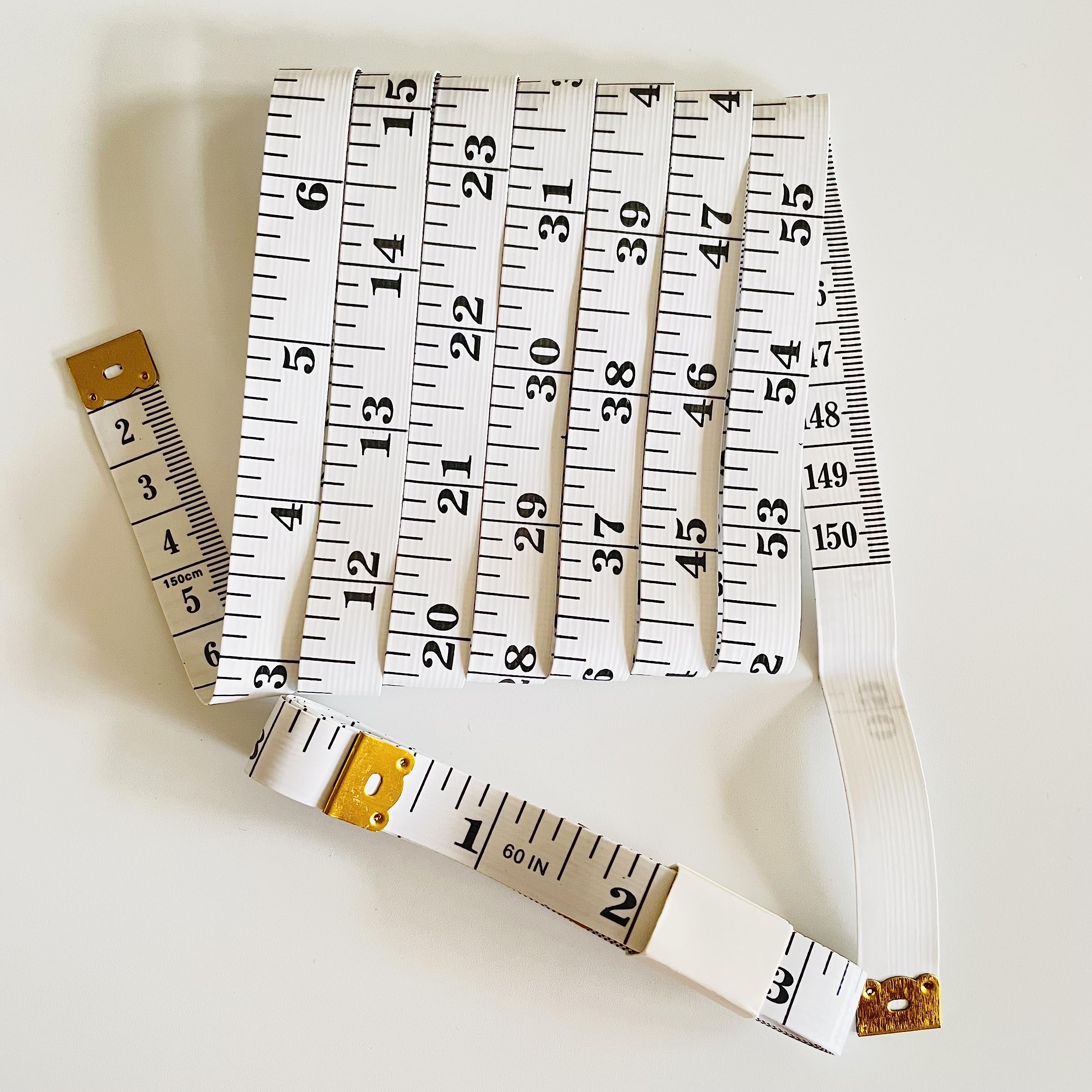 2PCS Body Measure Tape 60inch (150cm), Dual Sided Tape Measure Body Measuring for Body Measurement & Weight Loss