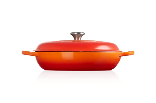 Le Creuset Enameled Cast Iron Signature Braiser, 5 qt. , Flame