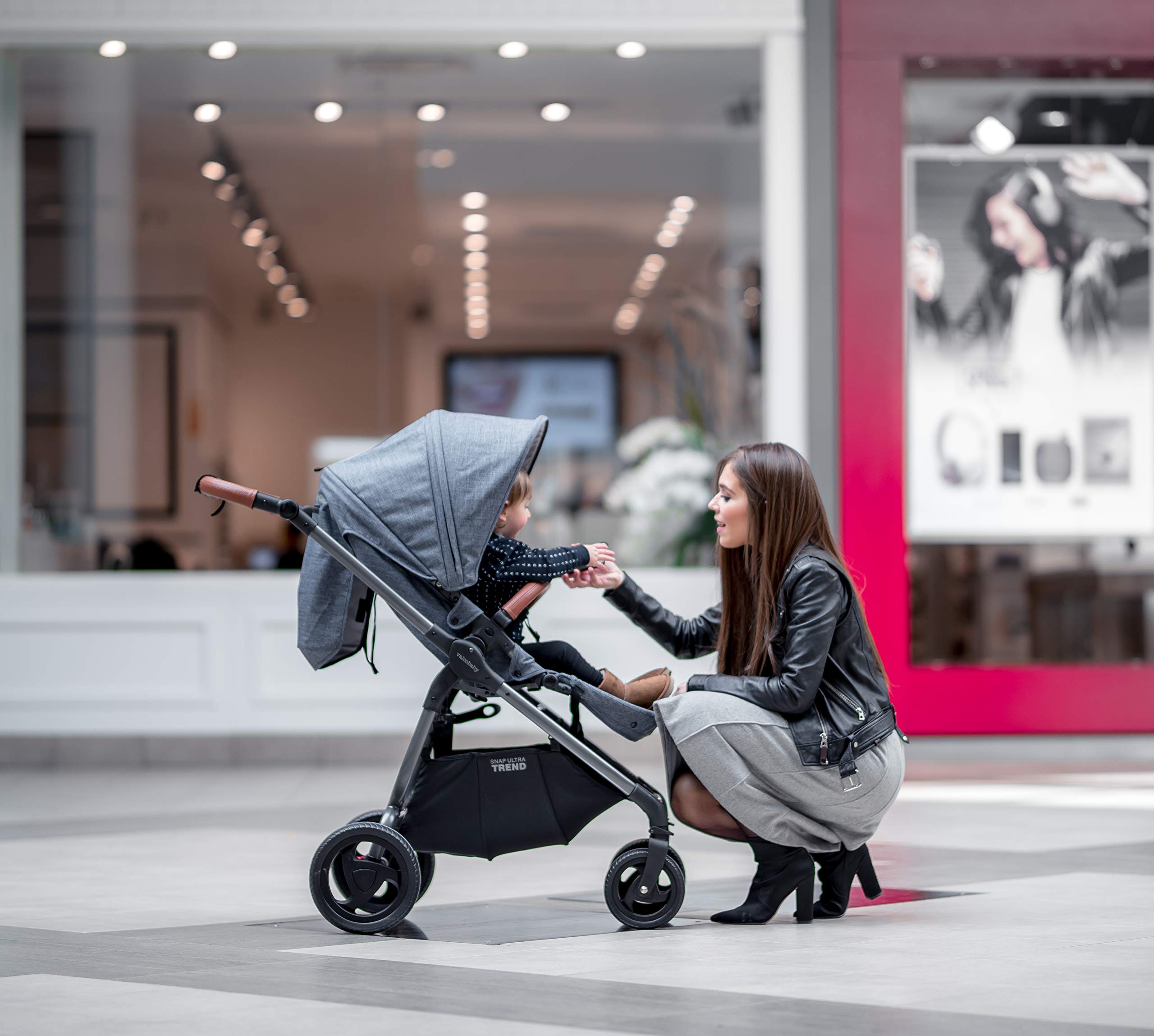 Snap Ultra Trend Lightweight Reversible Stroller (Charcoal)