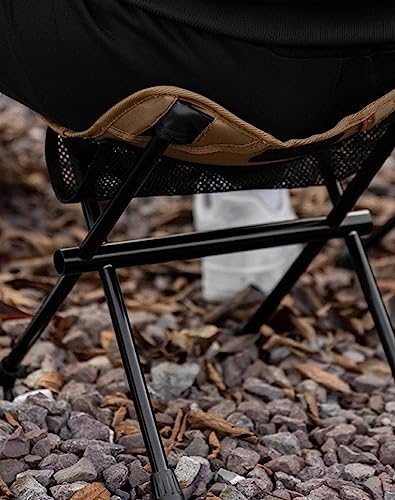 AnYoker Camping Chair, Portable Folding Chair, Beach Chair, Lightweight Hiking Chair,Compact Chair(Black/2pack)