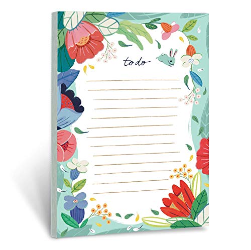 Ceibo Press To Do List Notepads (Set of 3) by Ana Sanfelippo | Cute Floral Stationary Memo Note Pads for Shopping List, Grocery List, Daily Planner, Weekly Planner use