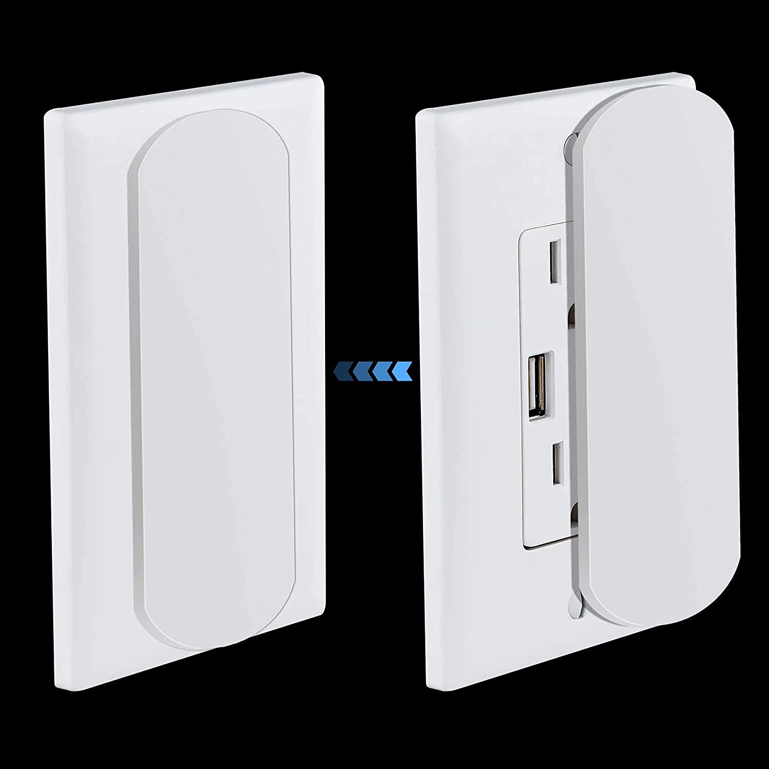 Yeebeny Magnetic Switch and Outlet Cover Light Switch Guards for Flat Modern Switches Toggle Switches, for Sabbath, Home and Office (8 Pack)