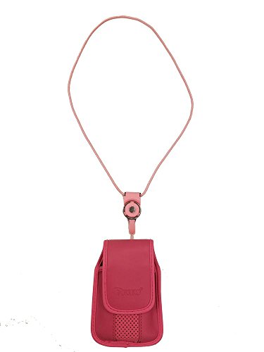 Around The Neck Hanging Lanyard Magnetic Top Pink Case fits Alcatel GO Flip (Does NOT FIT GO FLIP 4)