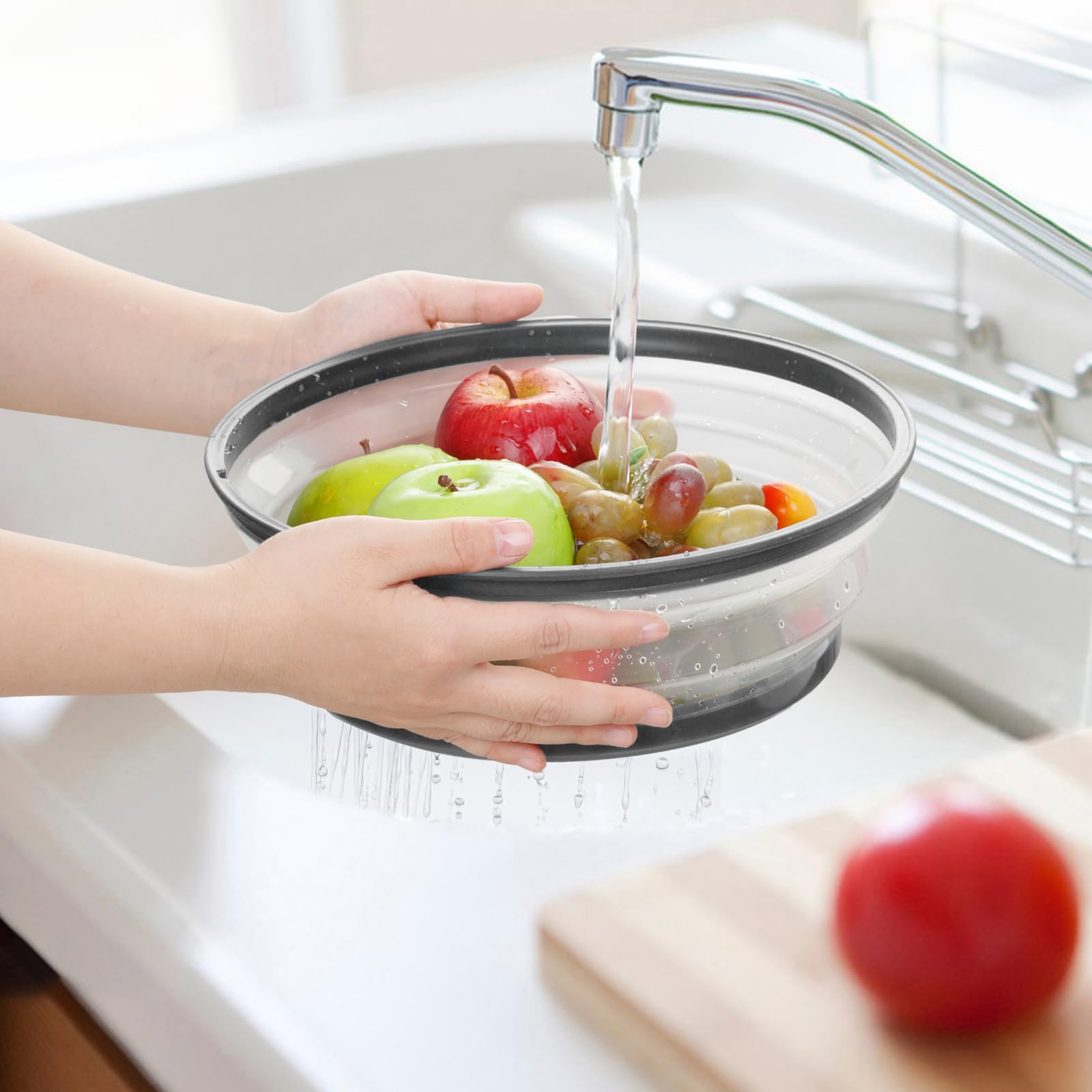 4 in 1,WENWELL 2 Microwave Splatter Cover & 2 Mat,Cooking Splash Guard with Handle,Kitchen dish bowl Plate Proof Food lid & Silicone Round mat,Home Apartment Essential
