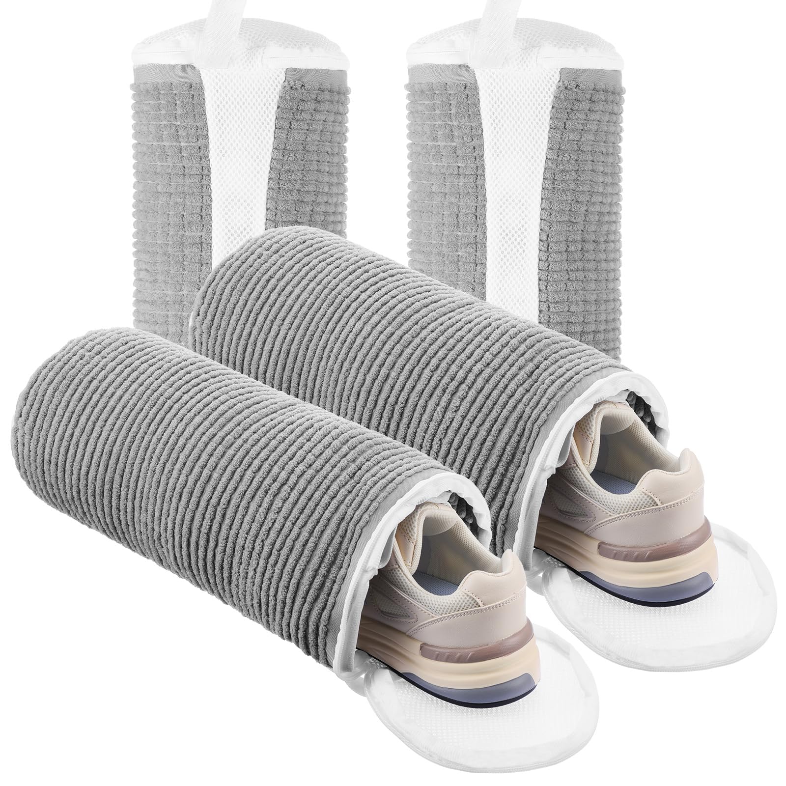 3Pcs Shoe Washing Machine Bag, Shoe Washing Bag for Washing Machine, Reusable Laundry Shoe Bag for Washer and Dryer, Shoe Cleaning Bag, Shoe Washing Bag Keep 360° Cleaning for Sneaker Gym Shoes
