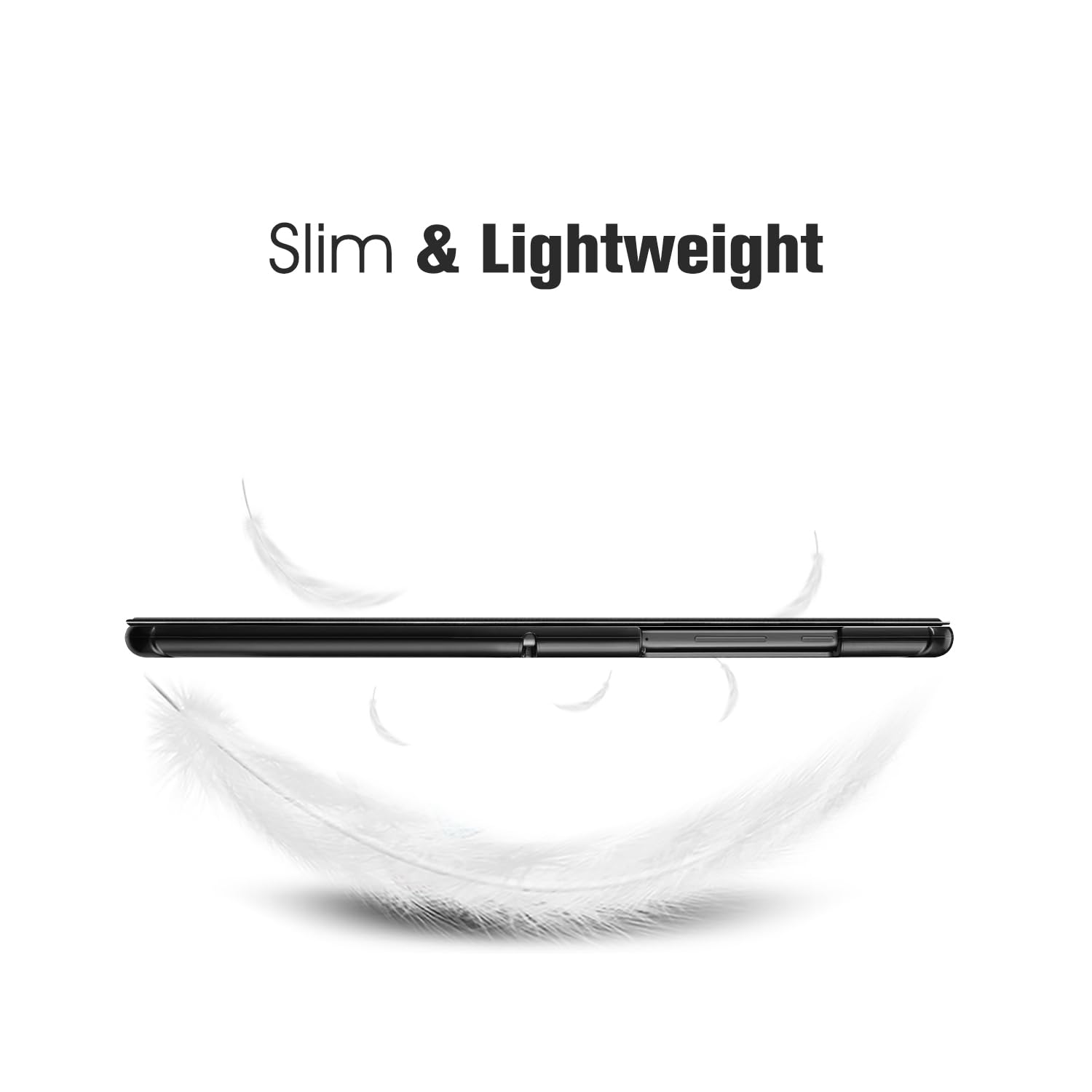 Fintie Slim Case for Samsung Galaxy Tab S6 10.5" 2019 (Model SM-T860/T865/T867), [Supports S Pen Wireless Charging] Tri-Fold Stand Cover Auto Sleep/Wake, Black
