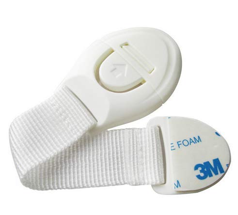 Child Lock Protection of Children Locking Doors for Children's Safety Kids Safety Plastic Protection Safety Lock (White)