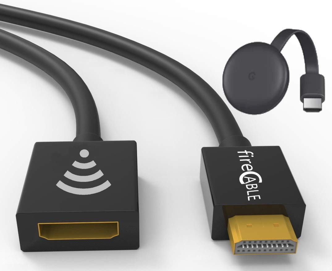 fireCable WiFi Extender for Chromcast | Less Buffering, Faster Streaming
