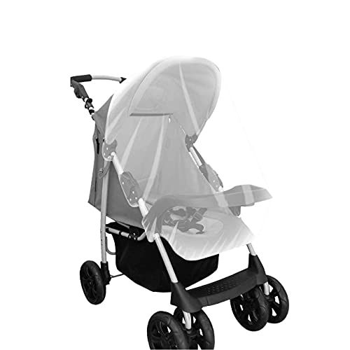 2 Pack Mosquito Net for Baby Strollers, Carriers, Car Seats, Cradles, Pack'n'Plays, Cribs,Bassinets & Playpens. High Density Baby Insect Netting Elastic & Breathable