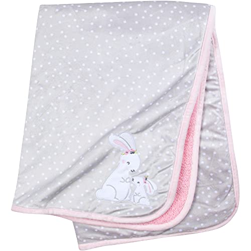 Gerber Baby Boys Girls and Neutral Newborn Infant Baby Toddler Nursery Soft Plush Blanket, Happy Fox Grey, 30" x 40