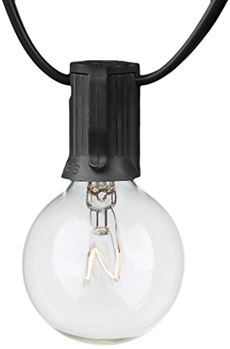 Amazon Basics Patio String Light, 50 Feet, Black