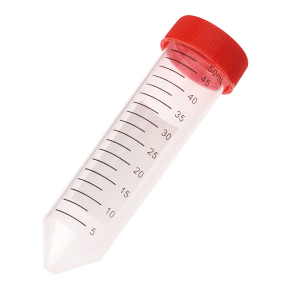 CELLTREAT 230421R 50 mL Centrifuge Tube, Red Cap - Bag, Sterile, Polypropylene (Pack of 500)