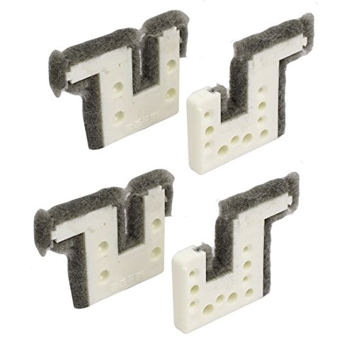 Aexit Sliding Sash Window PVC Windproof Sealed Block Set for 88mm-90mm Frame Width (a5fa783f0feaea9645d94a5fbda4443a)