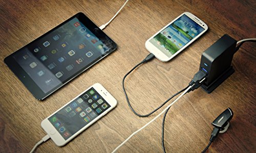 SABRENT 7 Port USB 3.0 HUB + 2 Charging Ports with 12V/4A Power Adapter [Black] (HB-U930) USB 3.0 Extension Cable