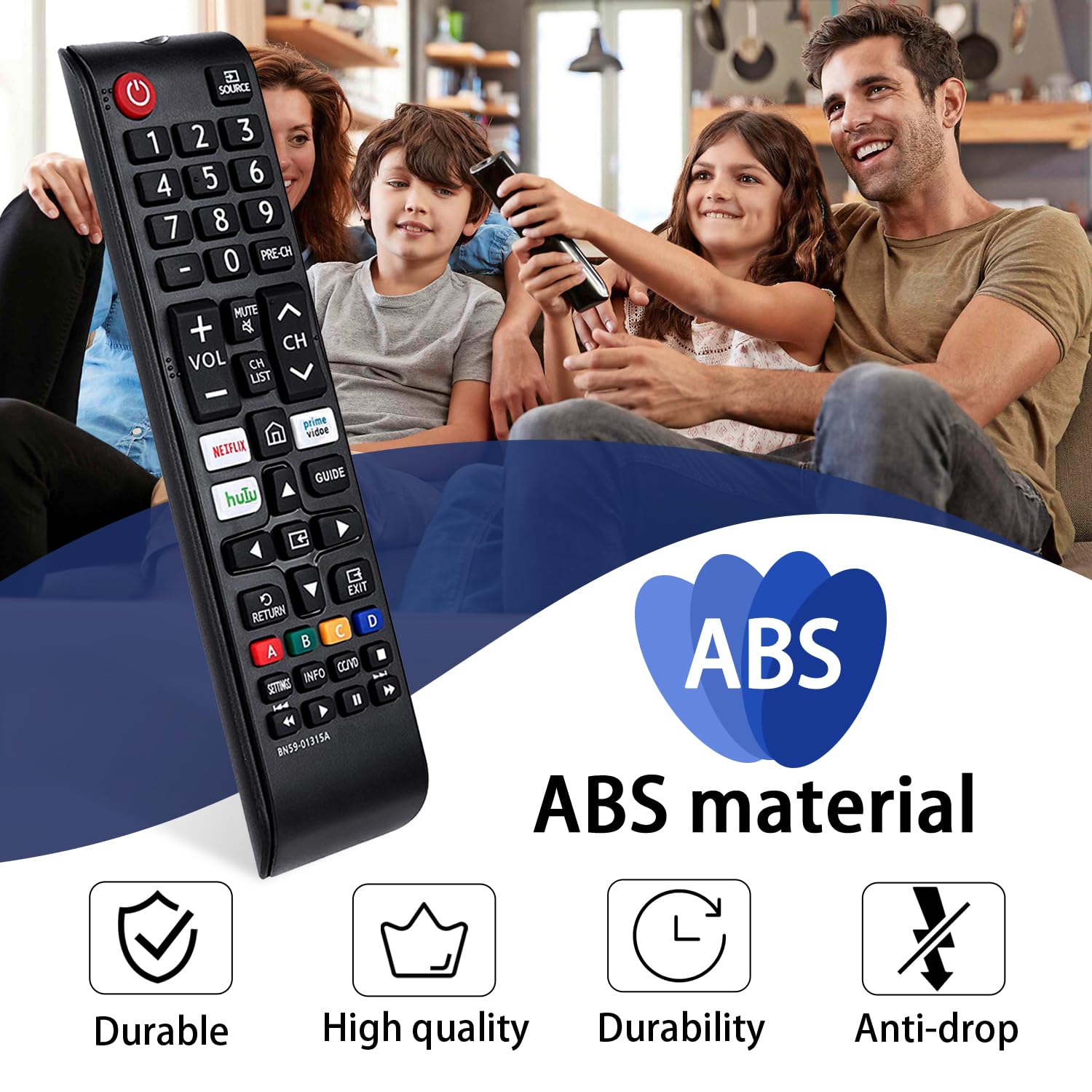 2 Pack New Universal Remote for Samsung TV, Remote Control for Samsung Smart TV, LED, LCD, HDTV, 3D TV,Remote Control for All Samsung TV