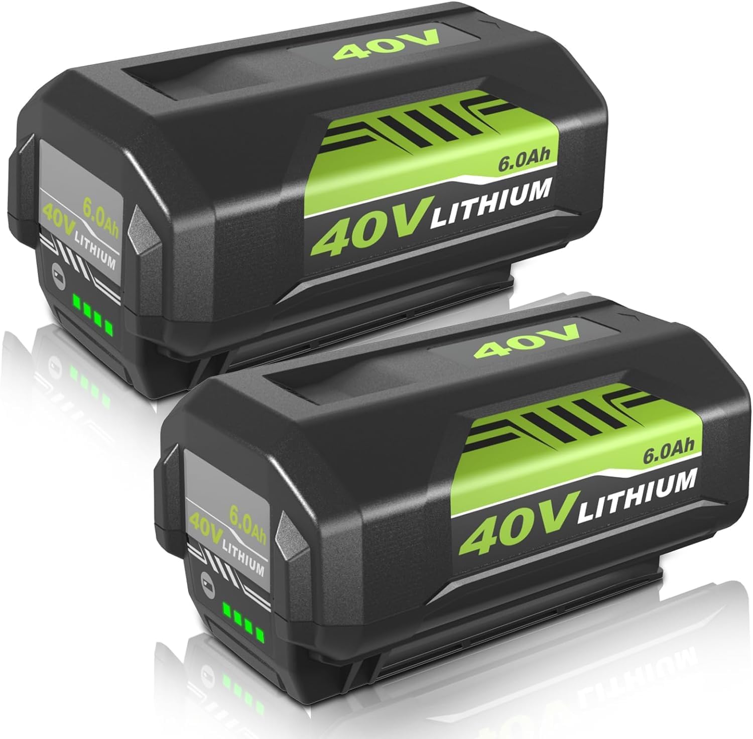 6000mAh OP40601 Battery Replacement for Ryobi 40V Battery OP4050A OP4040 OP4030 OP4026A OP40201 ZROP4026 Battery Compatible with Ryobi Battery 40 Cordless Power Tool RY40180 RY40200 Battery (Green)