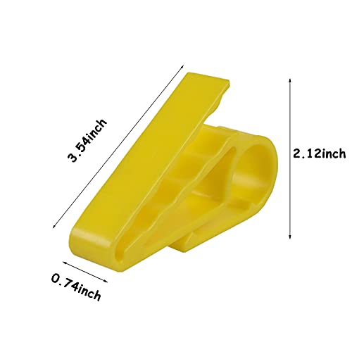 2 Pack Yellow Grip Holder Golfer Clip Flexibility Golf Course Minder AttachesPutter to Boats,BBQ Grills for Golfers,Golf Bag and Golf Carts
