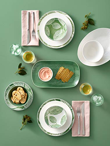 Maxwell & Williams Panama Serving Platter in Gift Box, Stoneware, Kiwi Green, 34 x 19 cm
