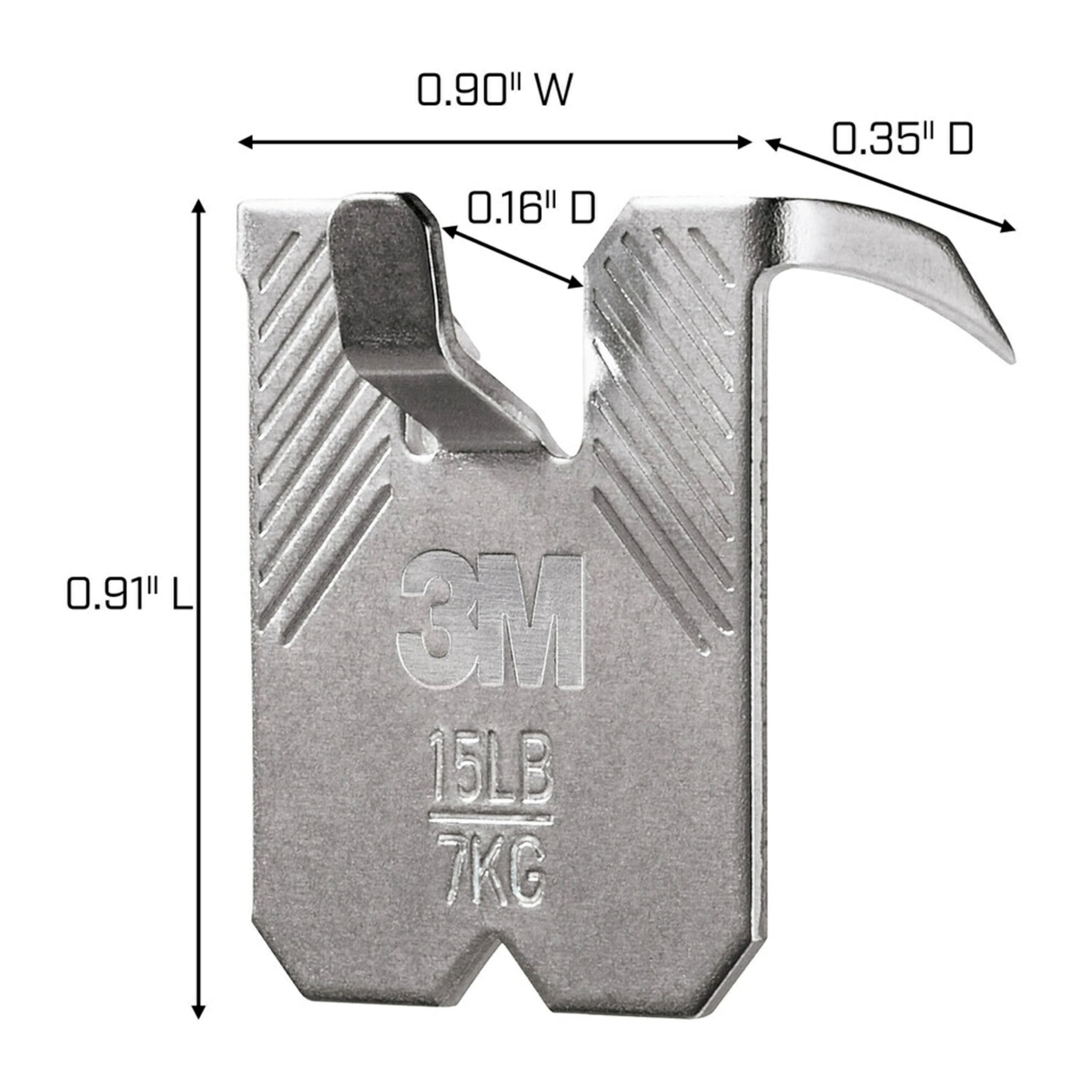 3PH15M-5ES Claw Drywall Picture Hangers & Markers, Holds 15-Lbs, 5-Pk. - Quantity 1