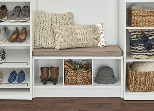 ClosetMaid 1569 Cubeicals 3-Cube Storage Bench, White