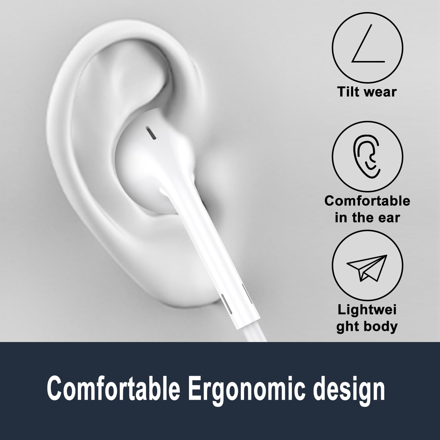 2 Pack USB C Headphones/Type C Earbuds Earphones Wired with Microphone & Remote Control Noise Cancelling Headsets for Samsung Galaxy S23/S22/S21/S20, Note 20, Google Pixel 7/6/6a/5/4 and More