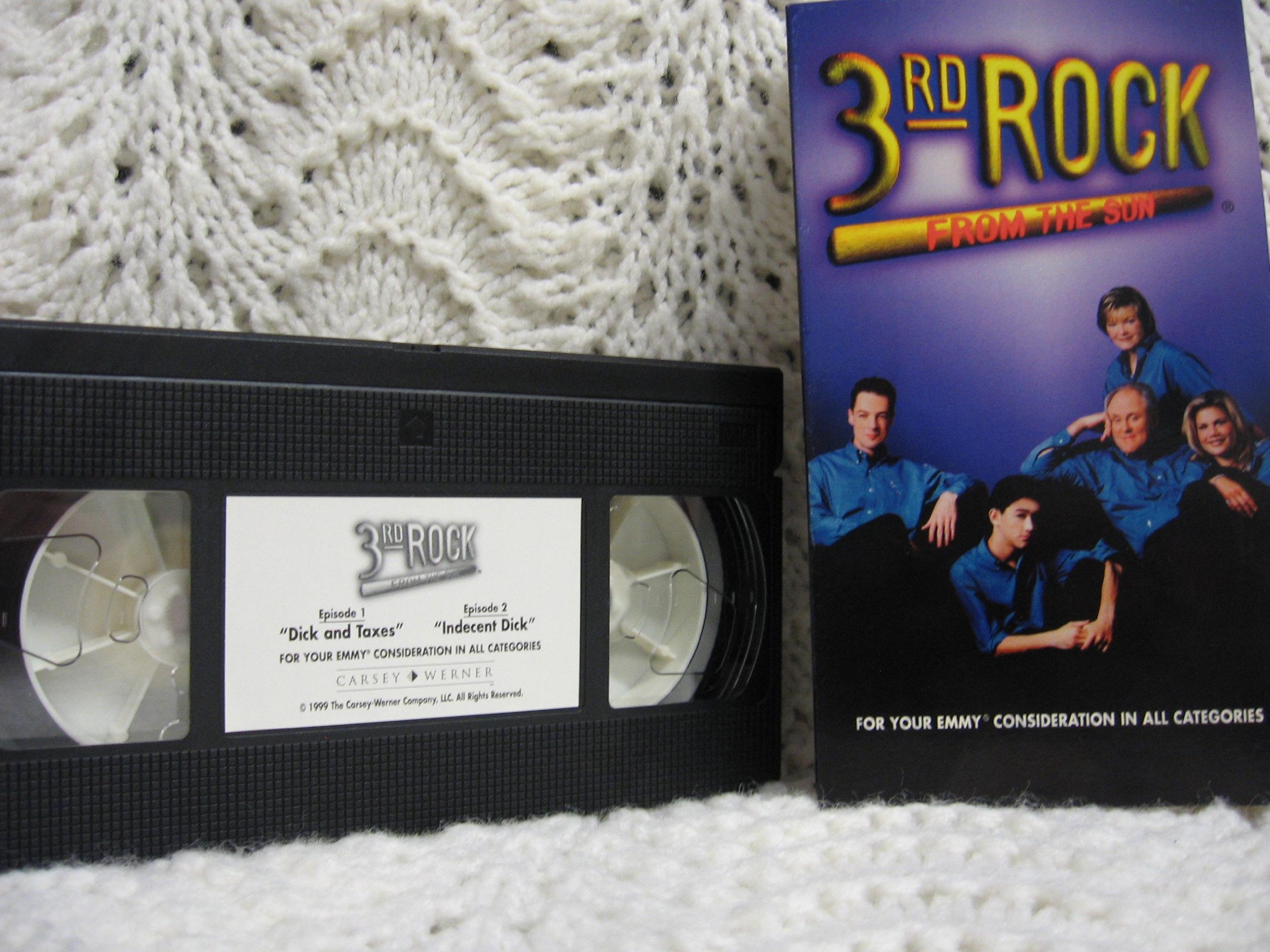 3RD'Third Rock From The Sun "Emmy Consideration" VHS. Episode 1 -"Dick and Taxes". Episode 2 -"Indecent Dick" (1999) [VHS]