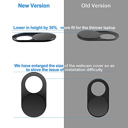 CloudValley Upgrade Magnetic Webcam Cover, [6-Pack] 0.023 inch Metal Camera Cover Slide for Mac, iPad, MacBook Pro, MacBook Air, Laptops, PC/Computer, Tablets, Web Blocker Protect Your Privacy