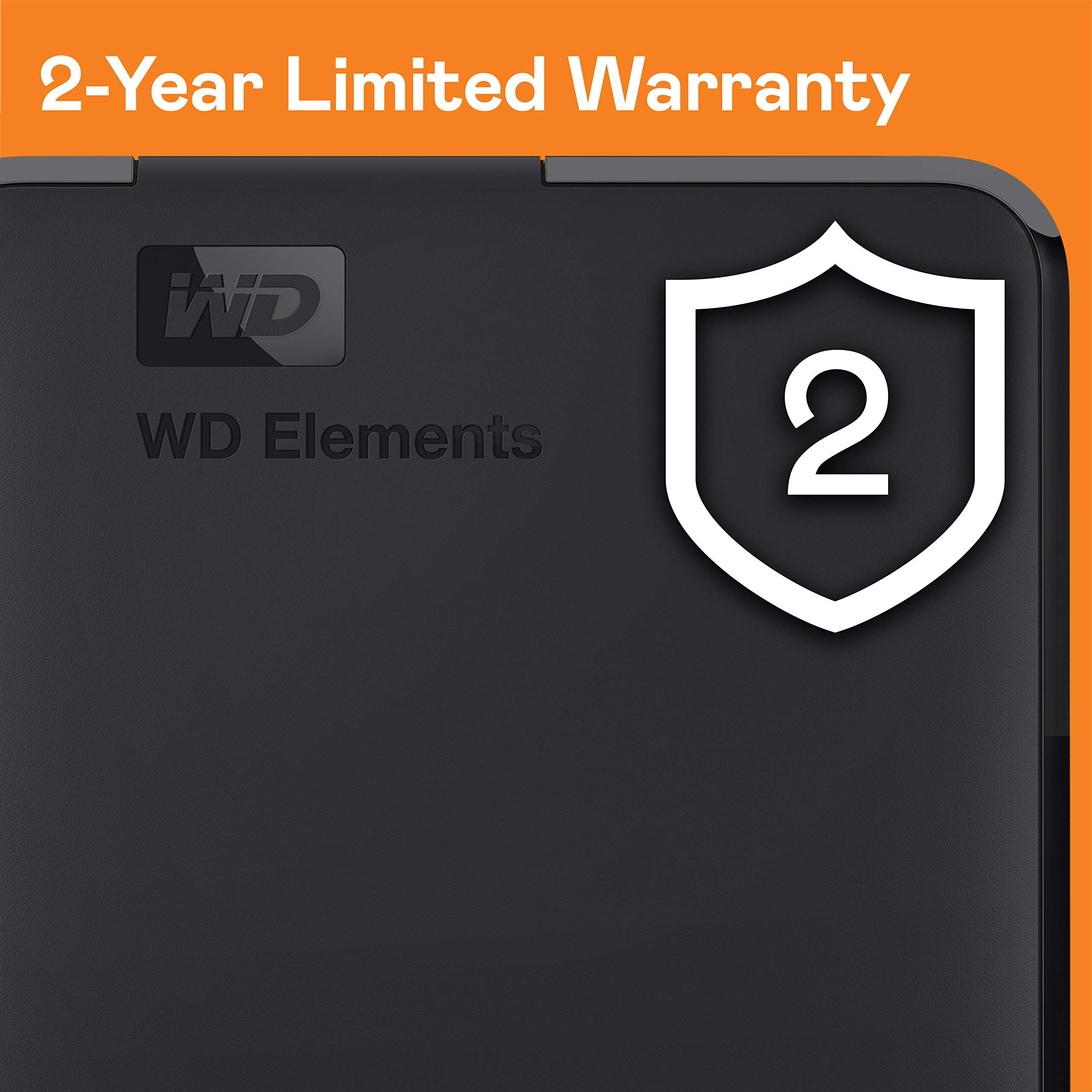 WD 5TB Elements Portable External Hard Drive, USB 3.0 - WDBU6Y0050BBK-WESN (Renewed)