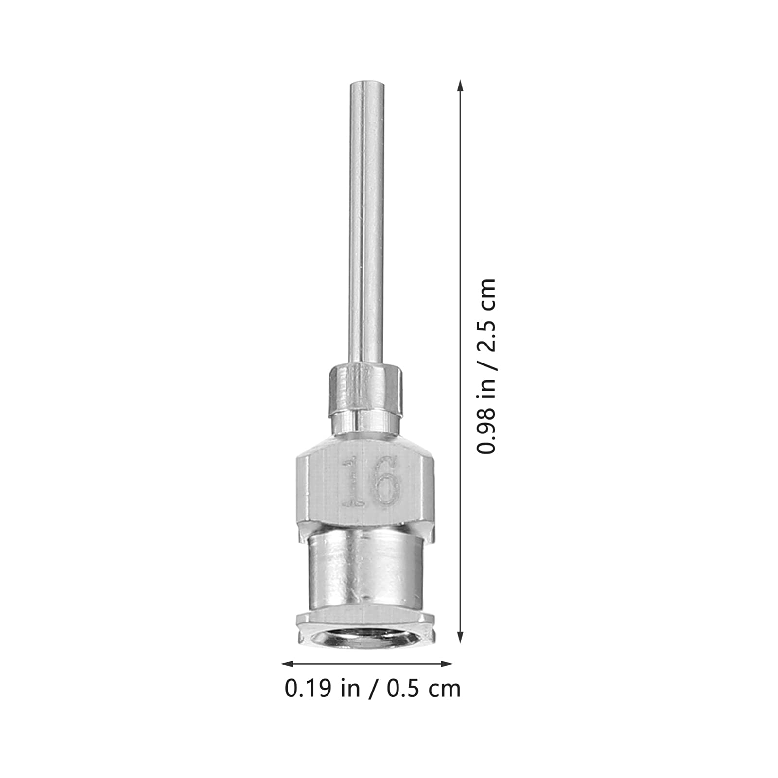 EXCEART 12Pcs Dispensing Needle Blunt Tip Stainless Steel Lock Needles Accuracy Precision- yringe Needle (16G)