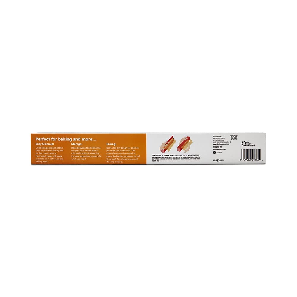 365 by Whole Foods Market, Unbleached Parchment Paper, 72 Sq Ft