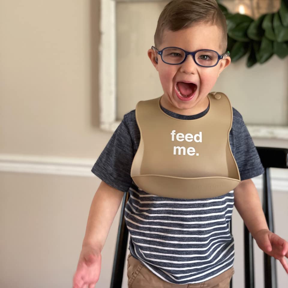 Denver James Silicone Feeding Bibs | Dishwasher Safe. Waterproof. Adjustable.