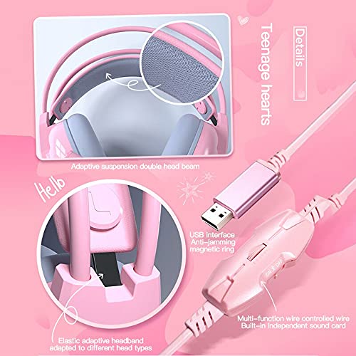 7.1 Surround Sound Stereo Earphones USB Microphone headset gamer