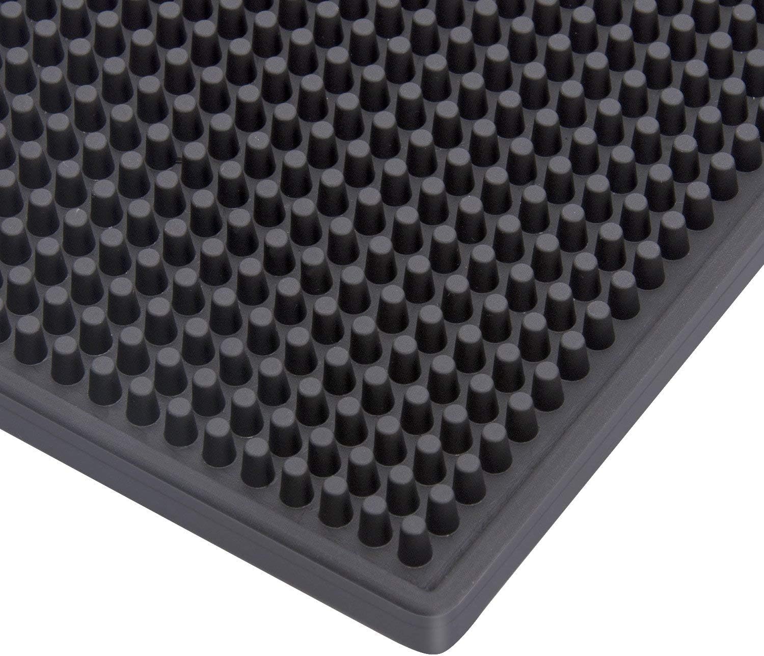 2 Pack Heavy-Duty Bar Mat Pad PVC Rubber Dish Drying Spill Matting for KTV Bar Glass Home (XL:24"x 12")