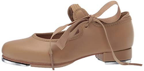 Bloch Girls Annie Tyette Dance Shoe, Brown Tan, 5 Toddler