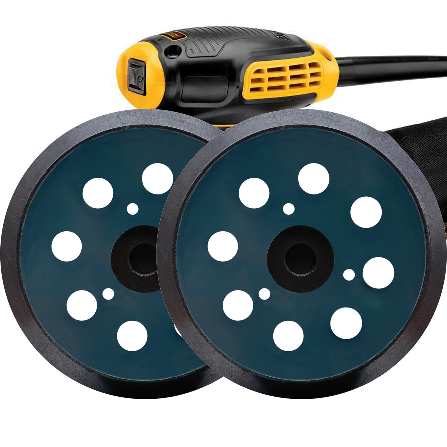 2 Pack Replacement Sander Pads for Dewalt Sander, 5" 8-Hole Hook and Loop Sanding Pads for DeWalt DW420 DW421 DW422 DW423 DW426 D26451 Random Orbital Sander