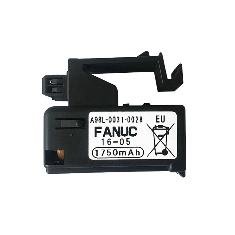 1Pc 3V 1750mAh A98L-0031-0028 PLC Battery Lithium Replacement for FANUC A02B-0309-K102 Part NO A98L-0031-0028 CNC Machine Controler Battery
