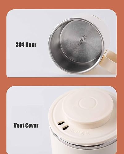 400ML Teapot Health Pot Electric Tea Pot Portable Mini Multi Cooker Electric Kettle Household Filter Teakettle Temperature Control Kettle Flower Teapo Fast Boiling Heat Preservation Function A,4