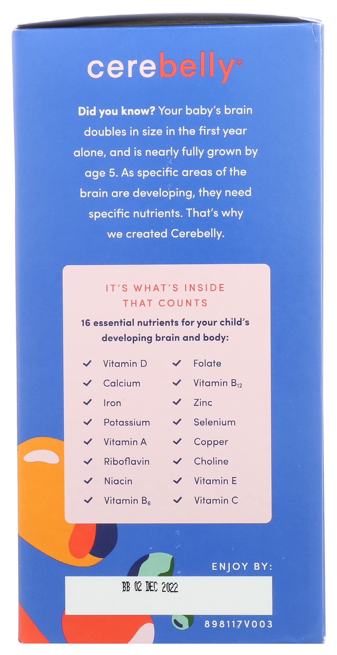 CEREBELLY Organic Variety Pack 5-7 Months Baby Purees, 4 OZ