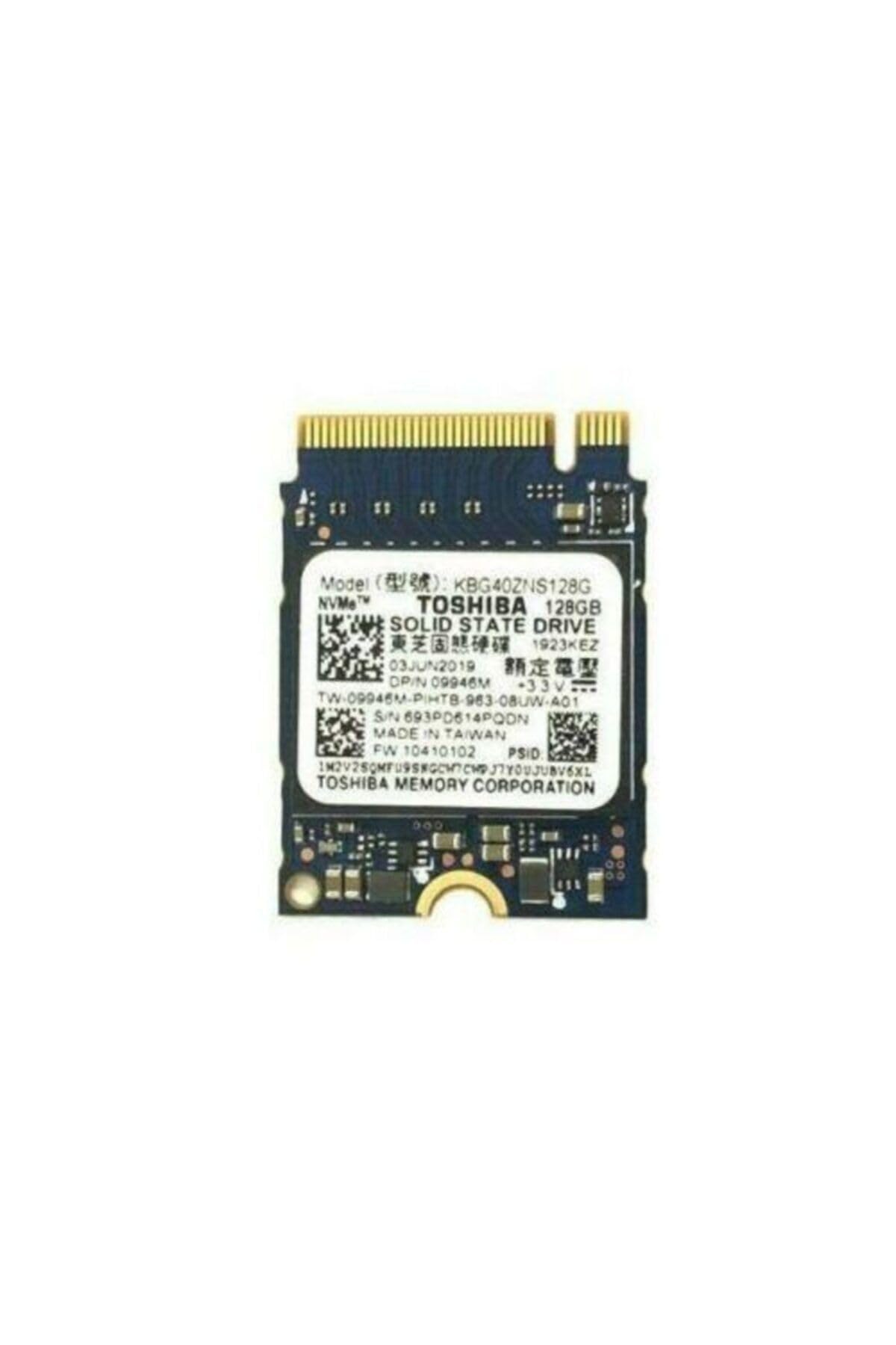 KIOXIA (Toshiba 128GB M.2 2230 PCIe NVMe KBG40ZNS128G, OEM Package