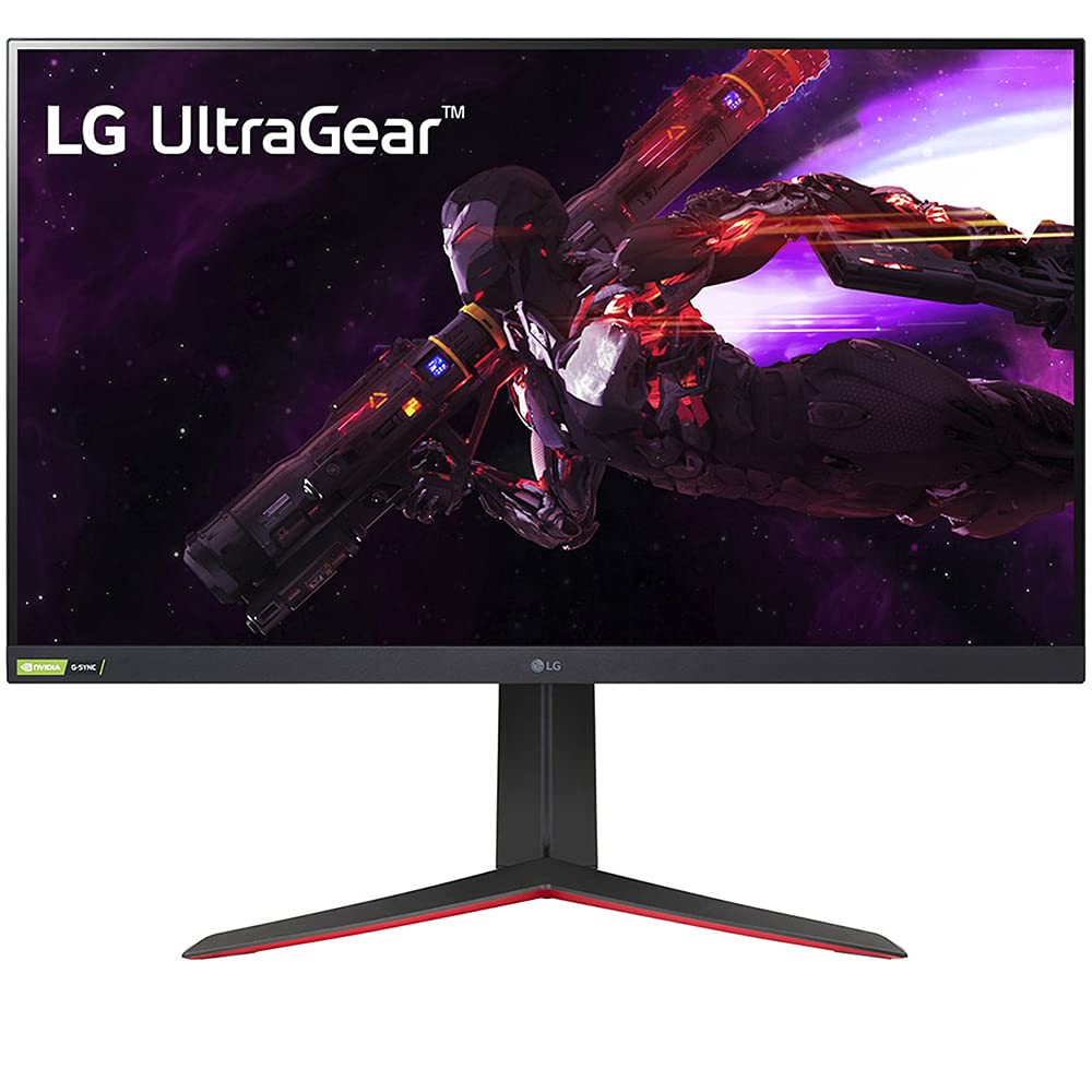 LG 32GP850-B 32 inch Ultragear QHD Nano IPS 165Hz HDR Monitor + G-SYNC Compatibility Bundle with Deco Gear HDMI Cable 2 Pack + Gamer Surface Mousepad + Screen Cloth